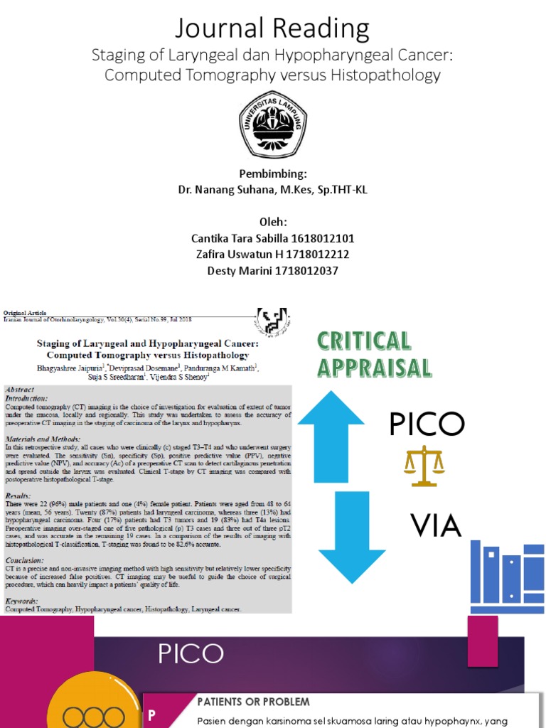 CT Scan vs Histopatologi Kanker Laring | PDF