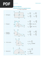 Formulario de Centroides de Areas | PDF | Formas geométricas | Geometria clasica