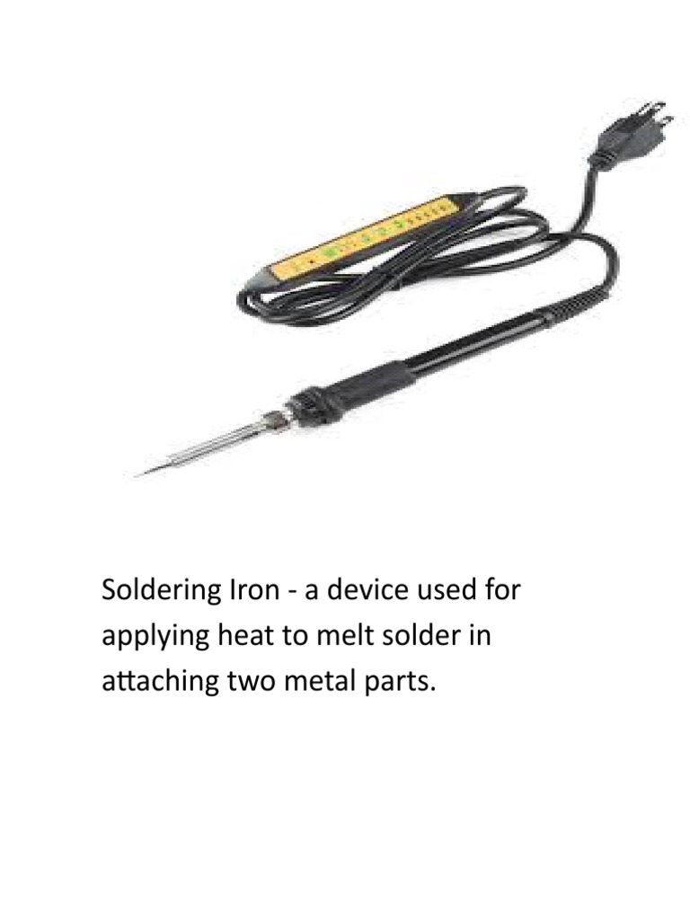 Soldering Iron - A Device Used For Applying Heat To Melt Solder in ...