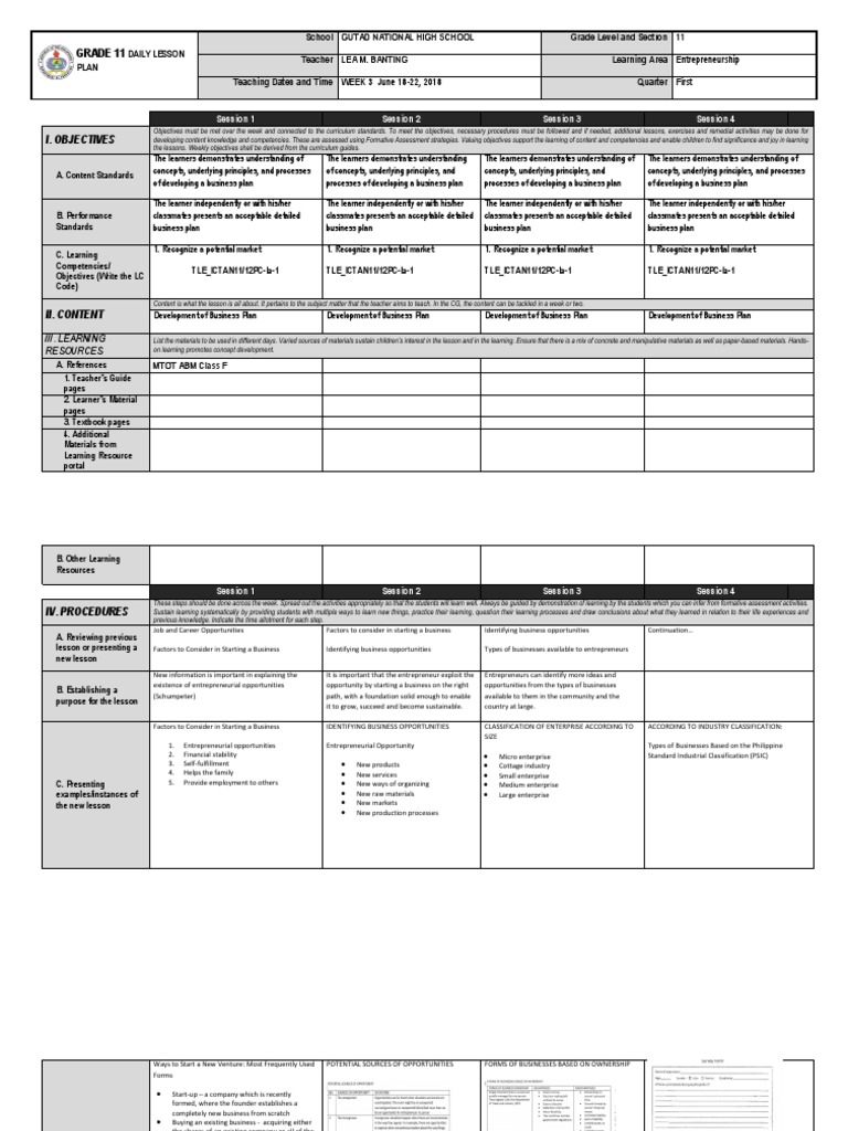 Week 4 Entrep | PDF | Entrepreneurship | Educational Assessment