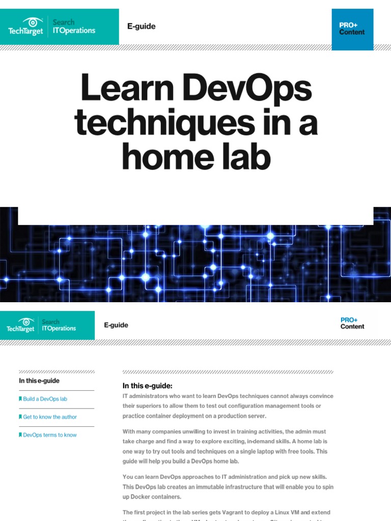 Learn DevOps Techniques in Home Lab | PDF