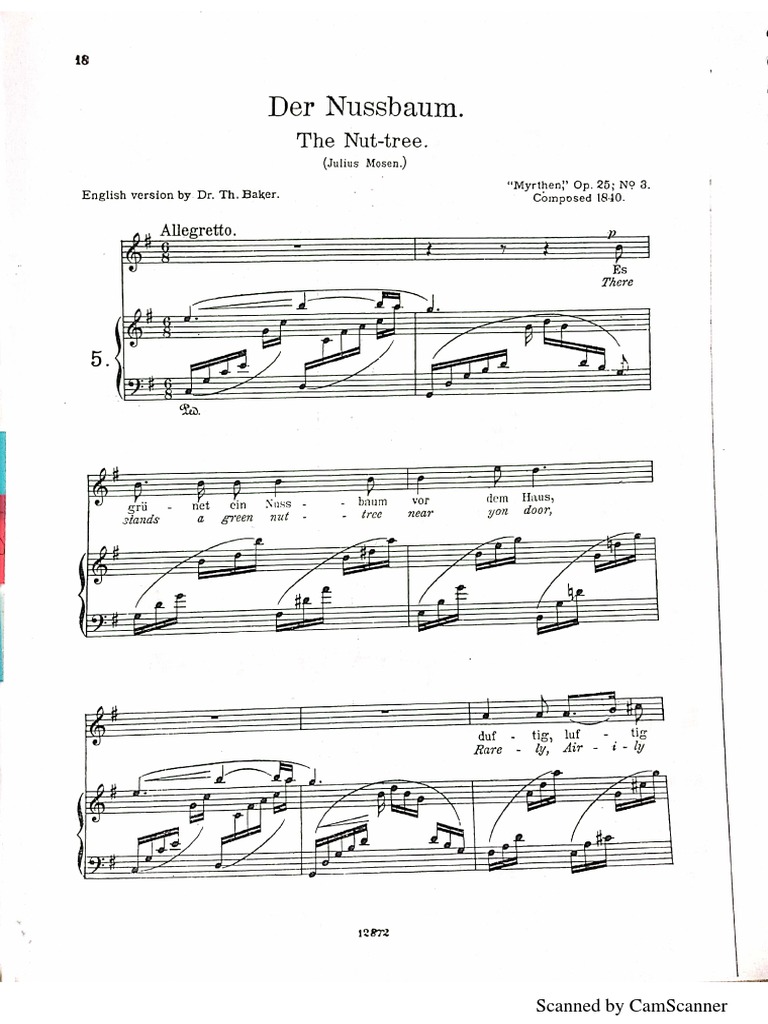 Der Nussbaum - Schumann PDF | PDF