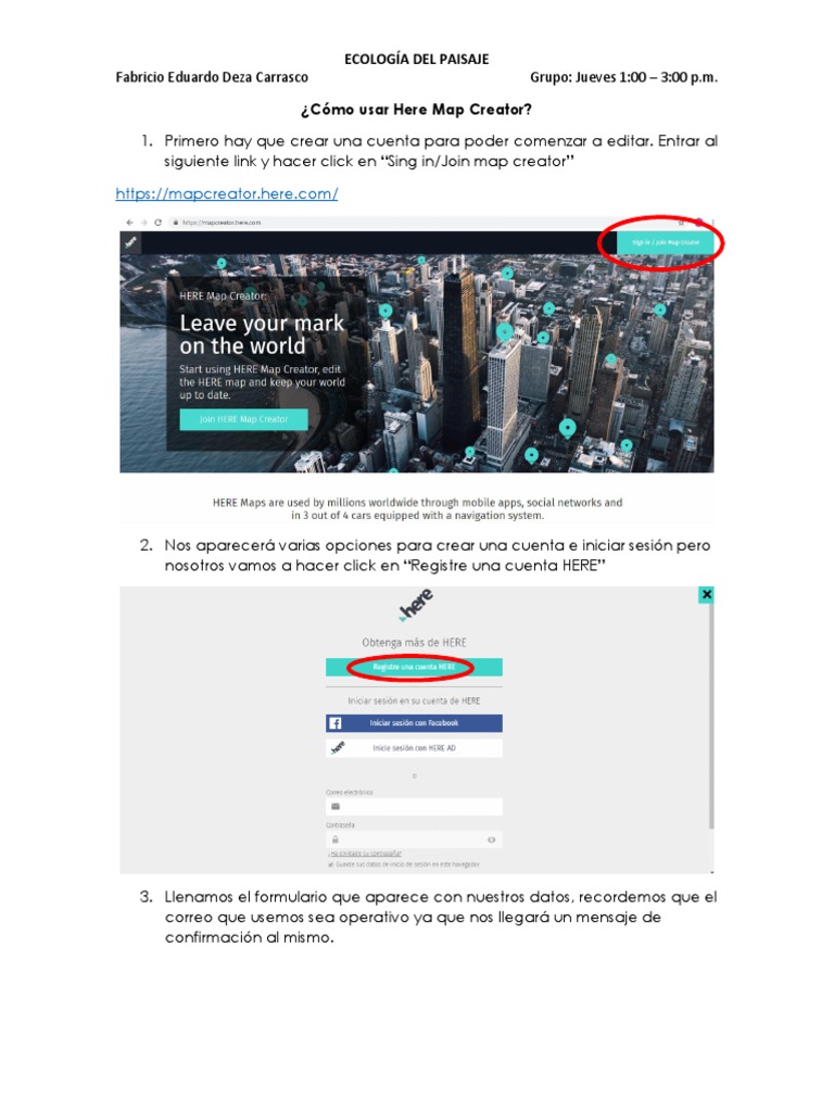 Cómo Usar Here Map Creator | PDF