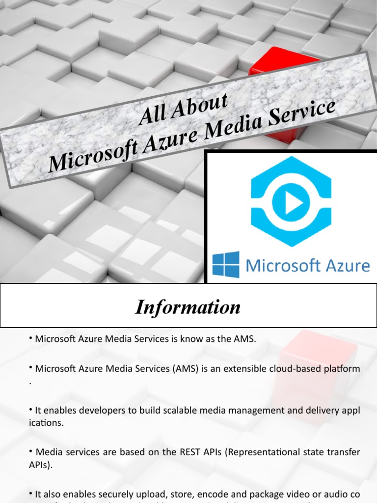 Microsoft Azure Media Service.pptx | Microsoft Azure | Microsoft