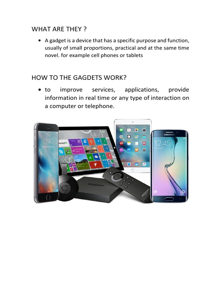 Understanding Gadgets and Their Functions | PDF | Art