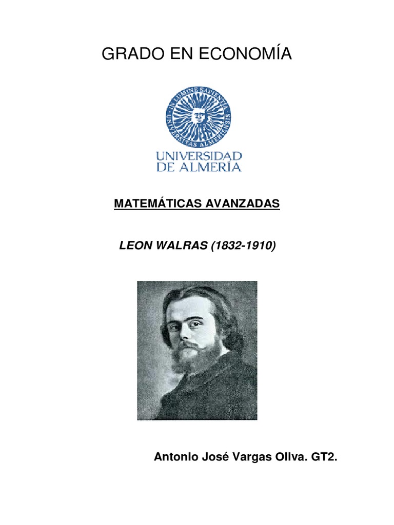 Leon Walras | PDF | Ciencias económicas | Microeconomía
