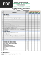 Humss List of Subjects | PDF | Social Sciences | Science