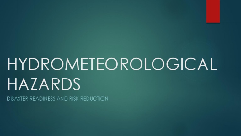 Hydrometeorological Hazards Pdf