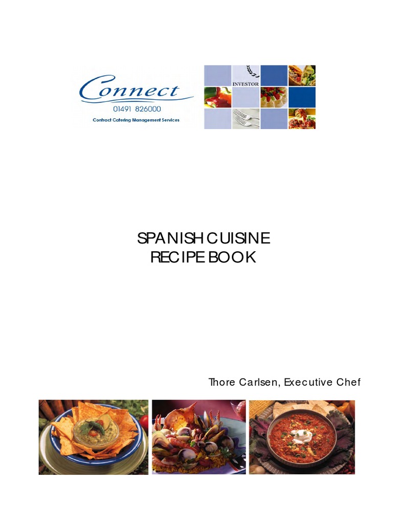 Spanish Cuisine Recipe Book: Thore Carlsen, Executive Chef | PDF ...