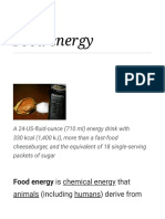 Energy Content Calculation in Foods | PDF | Food Energy | Calorie