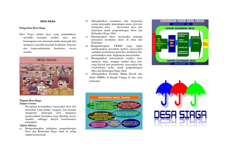 Leaflet Desa Siaga | PDF