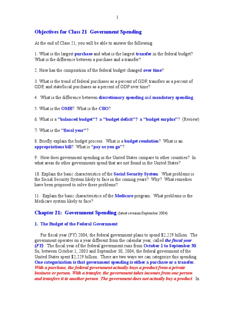 Understanding U.S. Government Spending | PDF | United States Federal ...