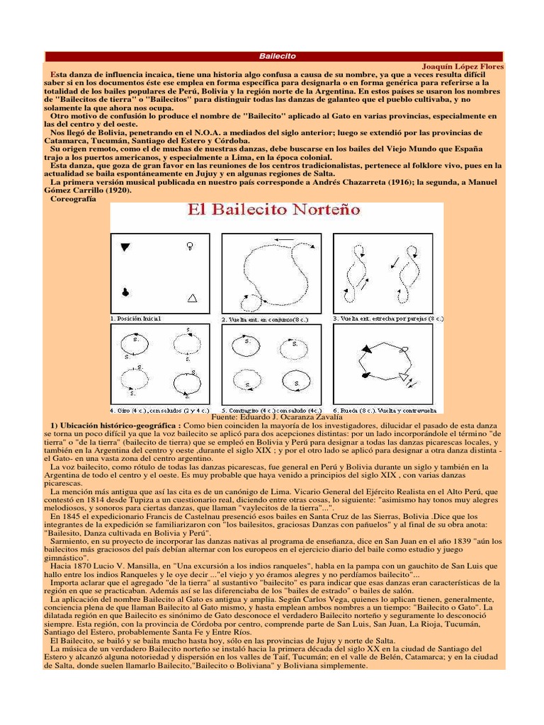 Bailecito | PDF | Bolivia | Bailes