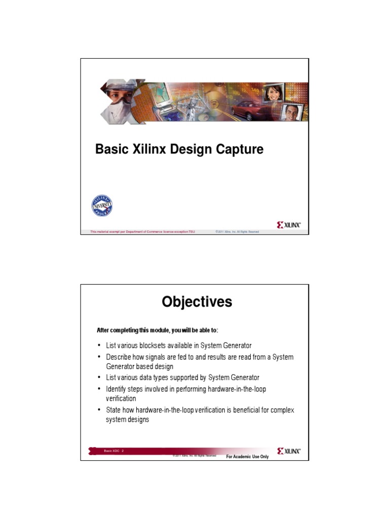 Basic Xilinx Design Capture: Objectives | PDF | Hardware Description ...