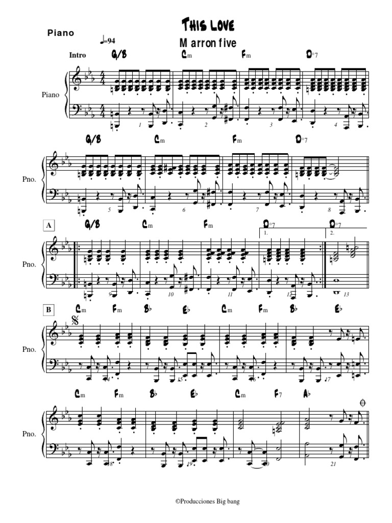 This Love Piano | PDF