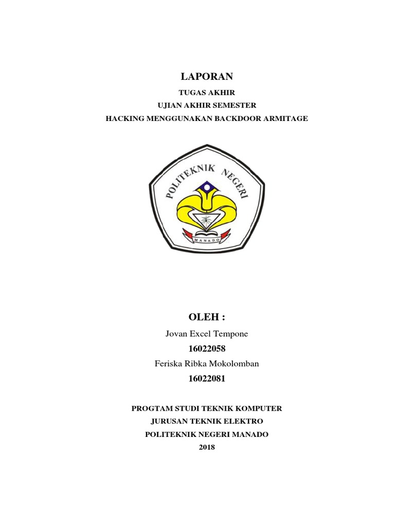 Laporan Hacking Dengan Armitage Berbasis Kali Linux | PDF | Seni ...