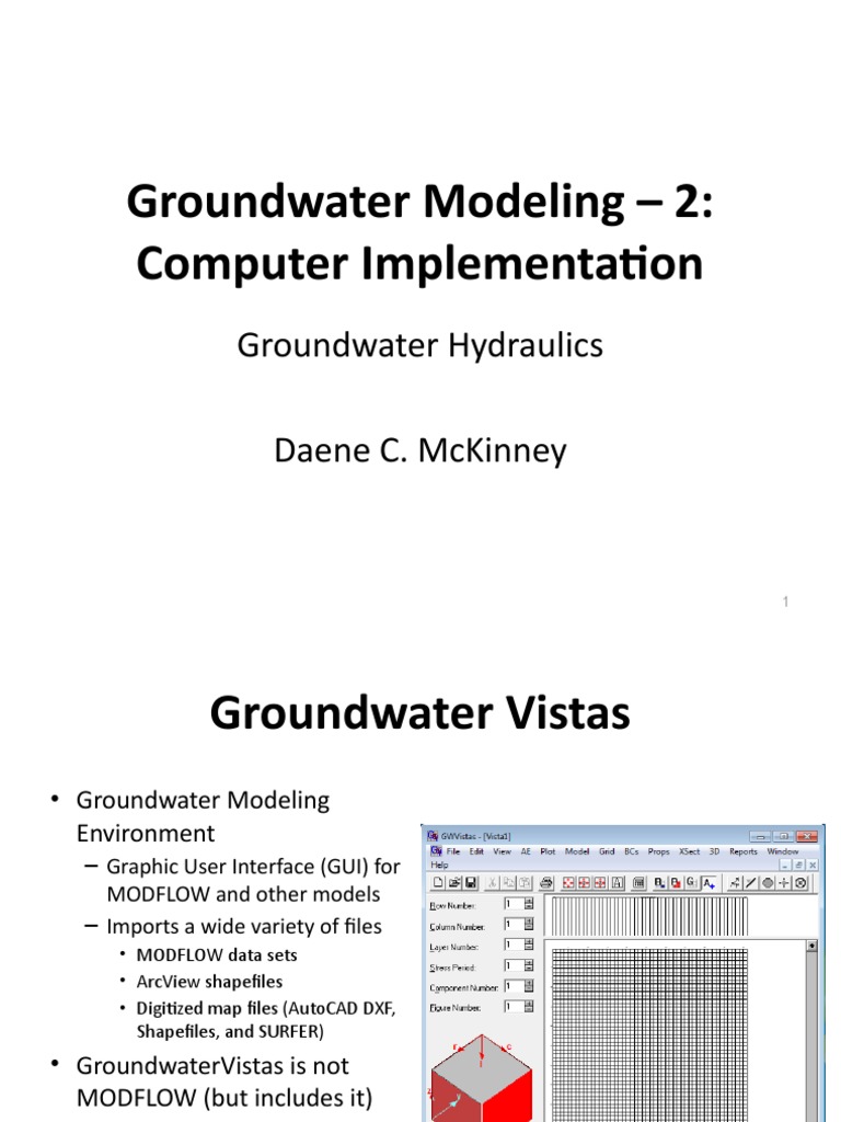 Groundwater Vistas Modeling Guide | PDF | Groundwater | Graphical User ...