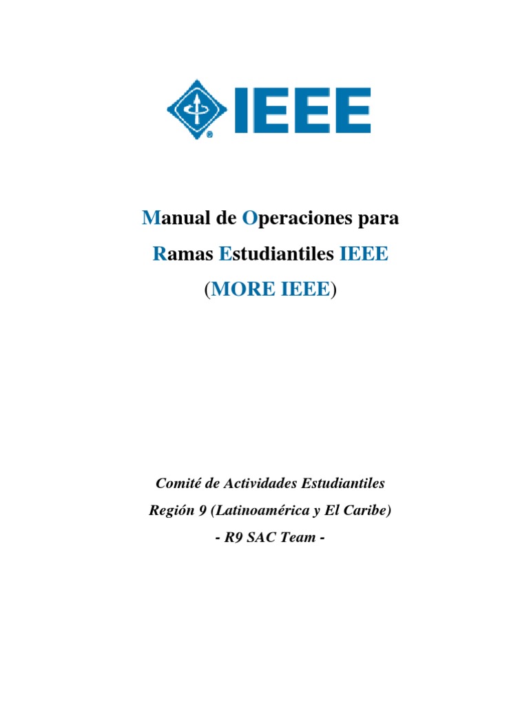 MORE_IEEE | Instituto de Ingenieros Eléctricos y Electrónicos ...
