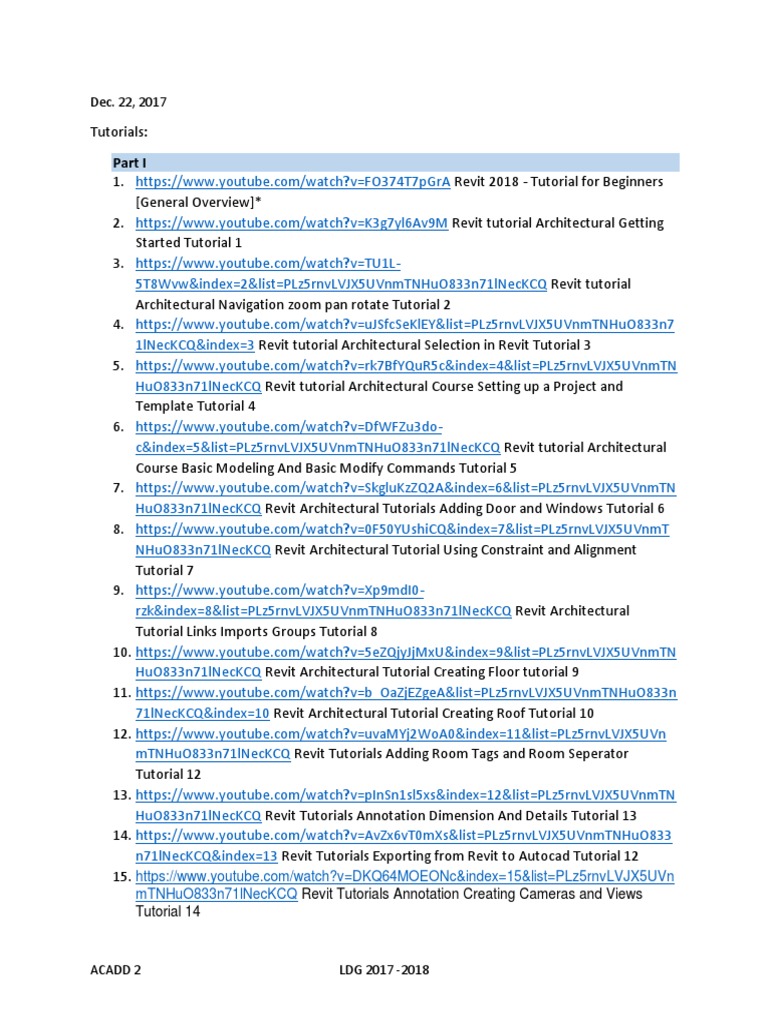 Revit Notes 1 | PDF | Autodesk Revit