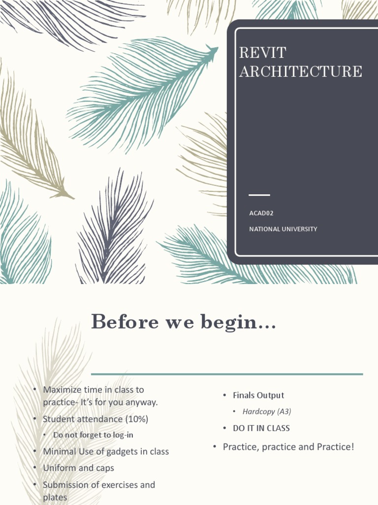 Revit Architecture Reviewer 01.24.18 | PDF | Autodesk Revit | Rotation