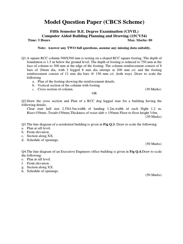 Model Question Paper (CBCS Scheme) | PDF