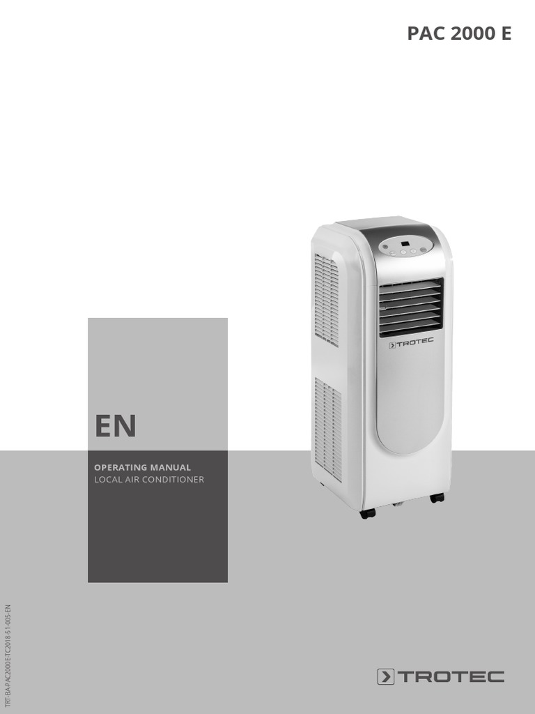 PAC 2000 E: Operating Manual | Download Free PDF | Air Conditioning ...
