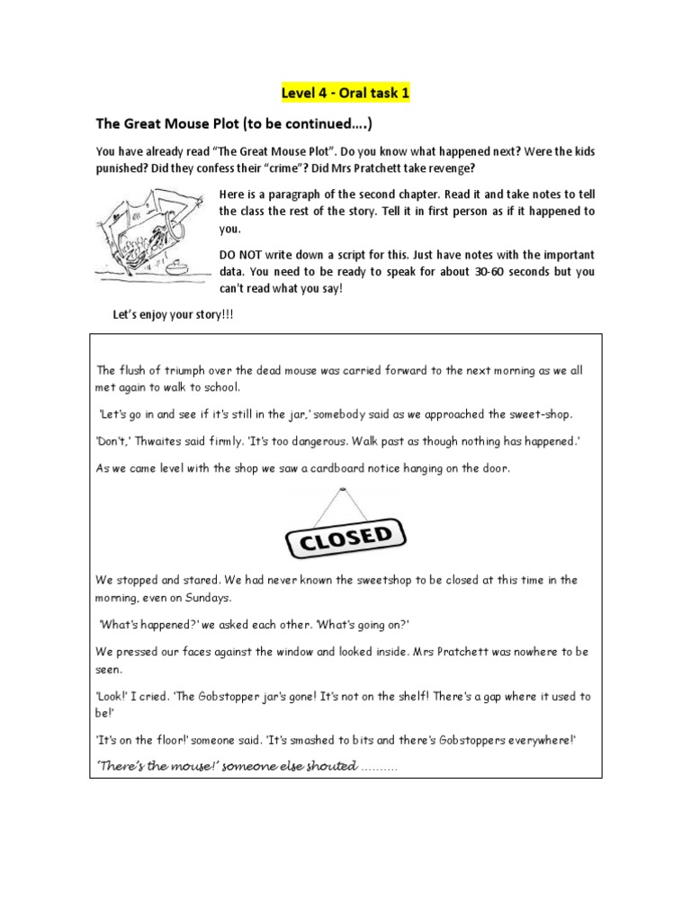 The Great Mouse Plot Continues: The Children Anticipate Mrs. Pratchett ...