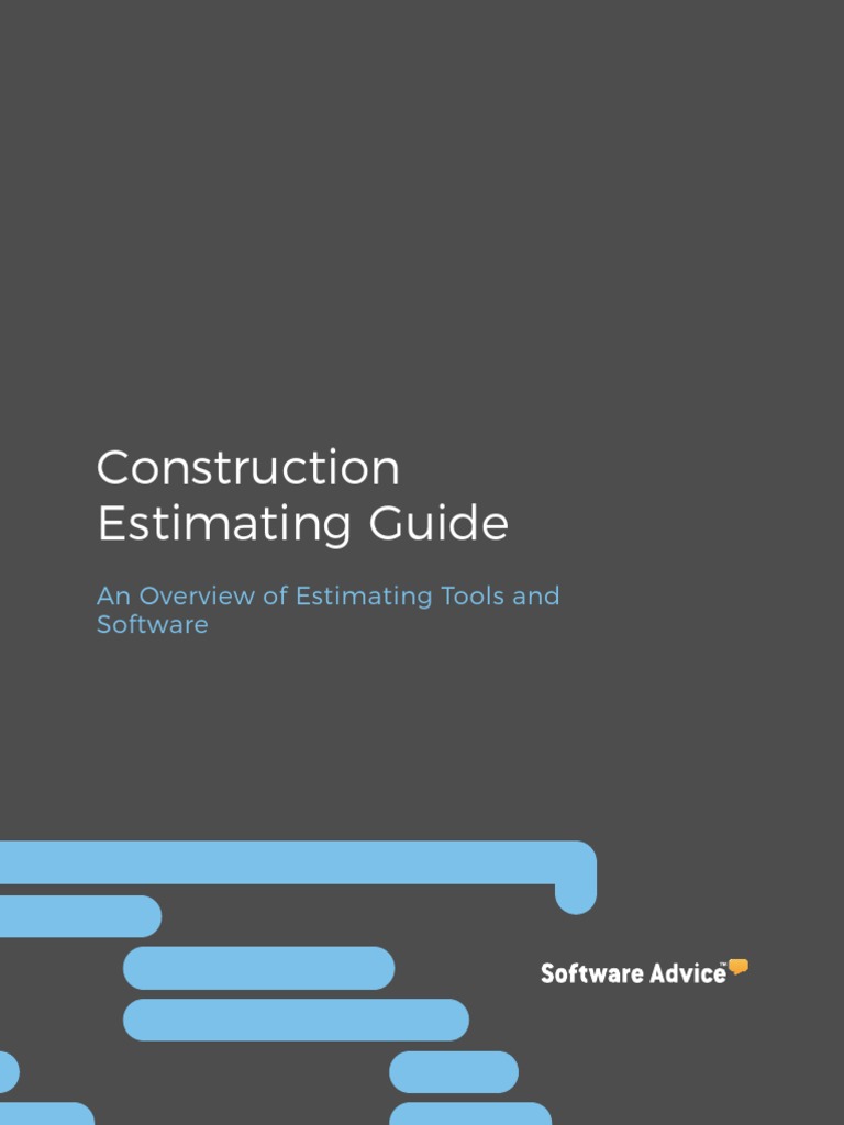 Construction Estimating Software Guide PDF | PDF | Subscription ...