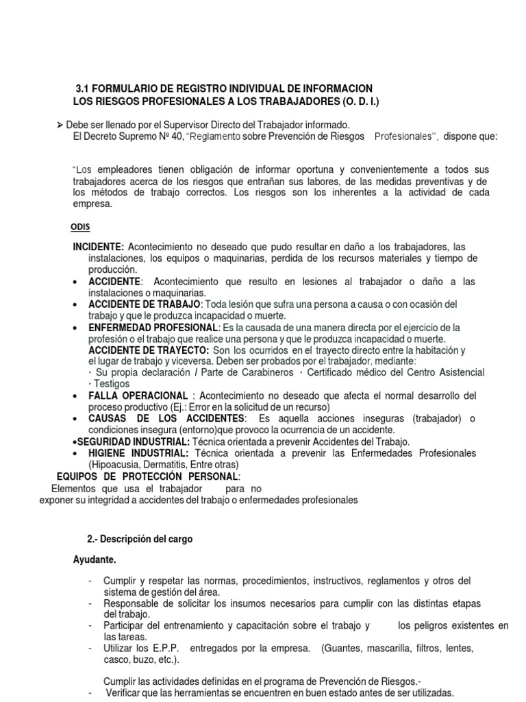 Odis | PDF | Residuos | La seguridad