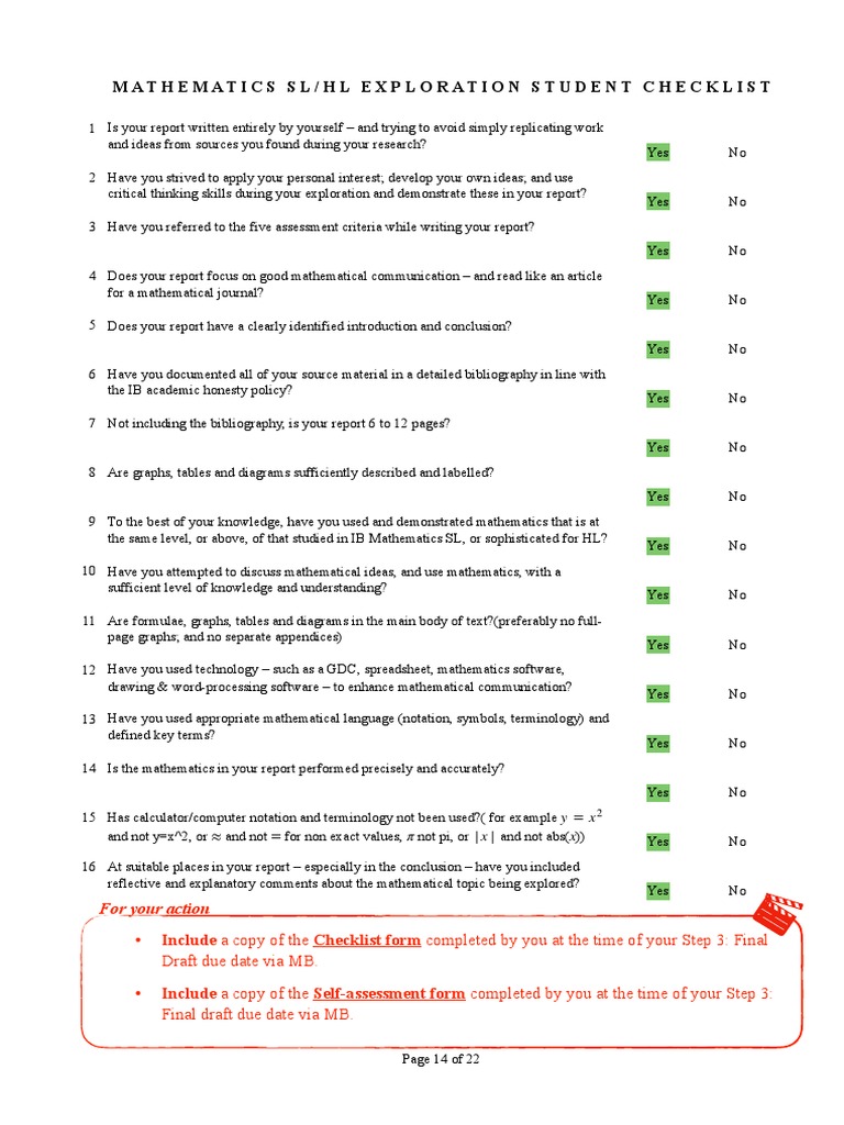Checklist Maths I A | PDF | Teaching Mathematics | Communication