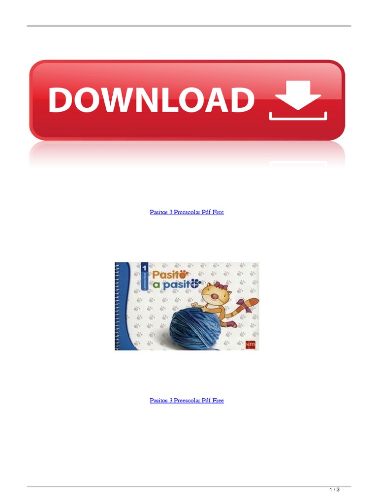 Libro Pasito A Pasito 1 Preescolar Pdf - Leer un Libro