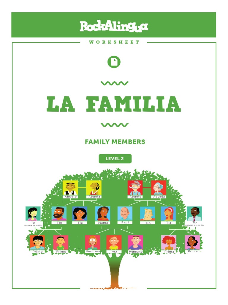 La Familia - Rockalingua Worksheet | PDF