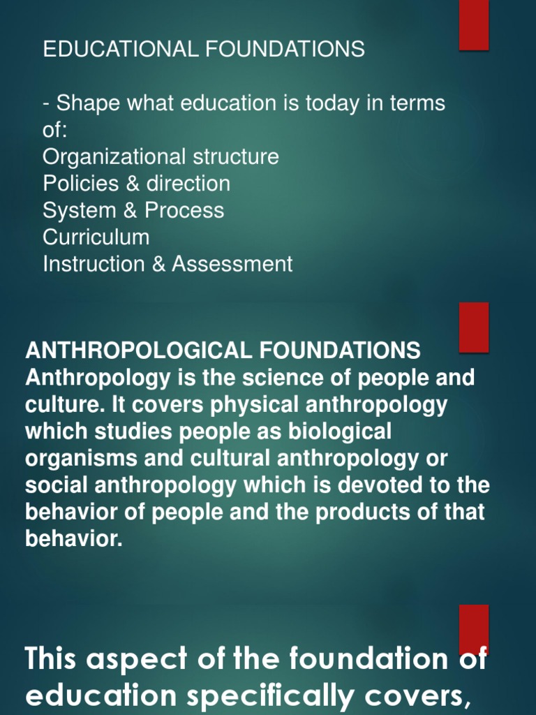 Foundations of Education | PDF