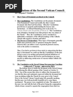 Key Documents of Vatican II Summary | PDF | Catholic Church | Second ...