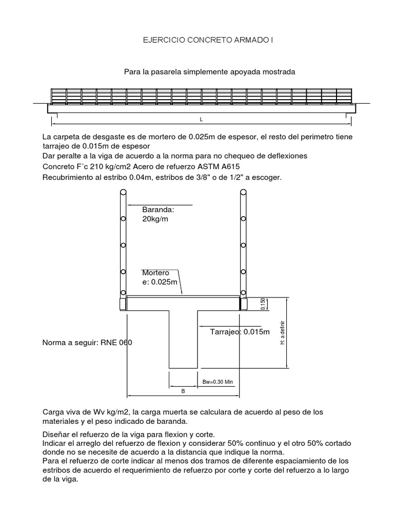 Diseño de Viga T-CONCRETO ARMADO I | PDF