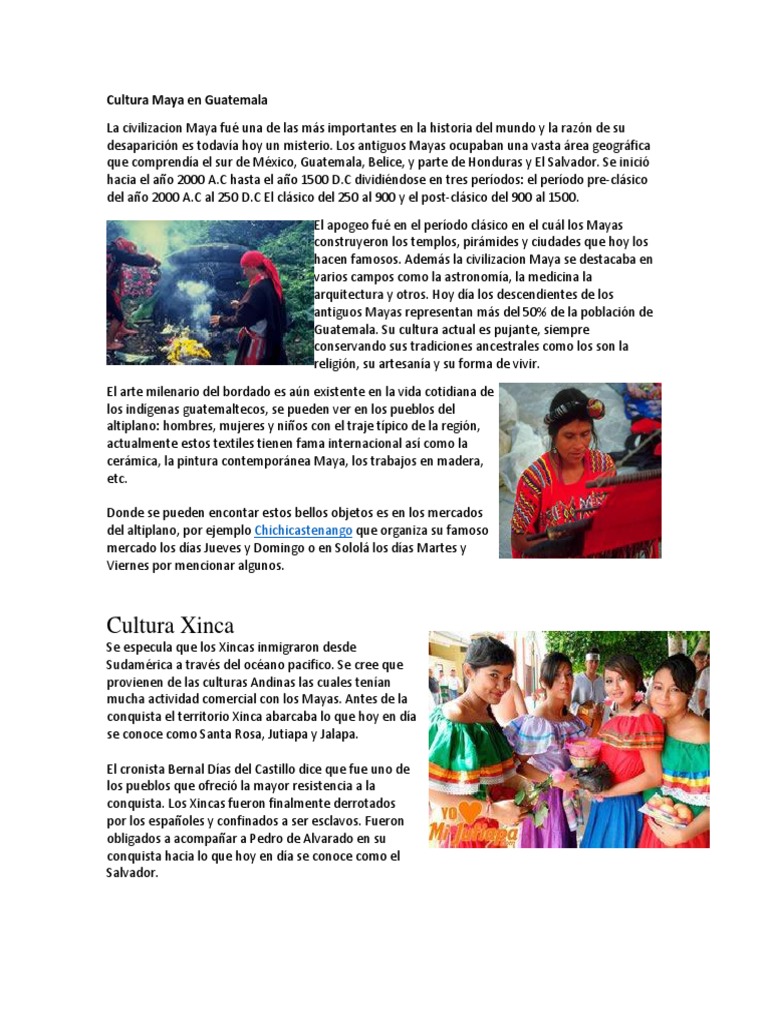 Cultura Maya en Guatemala | Descargar gratis PDF | Cultura (general)