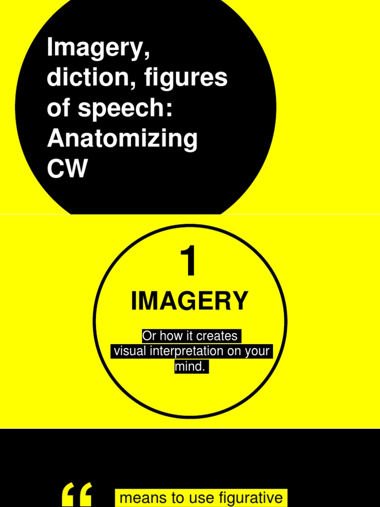 Imagery, Diction, Figures of Speech | PDF | Word