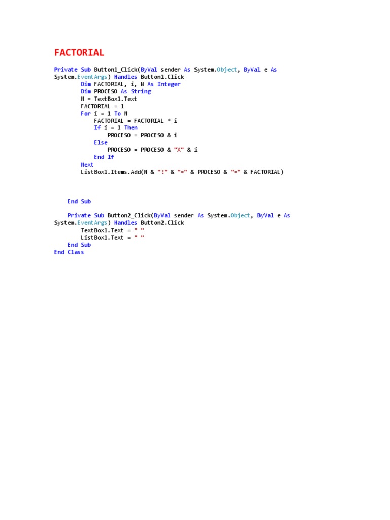 Factorial: Object Eventargs | PDF