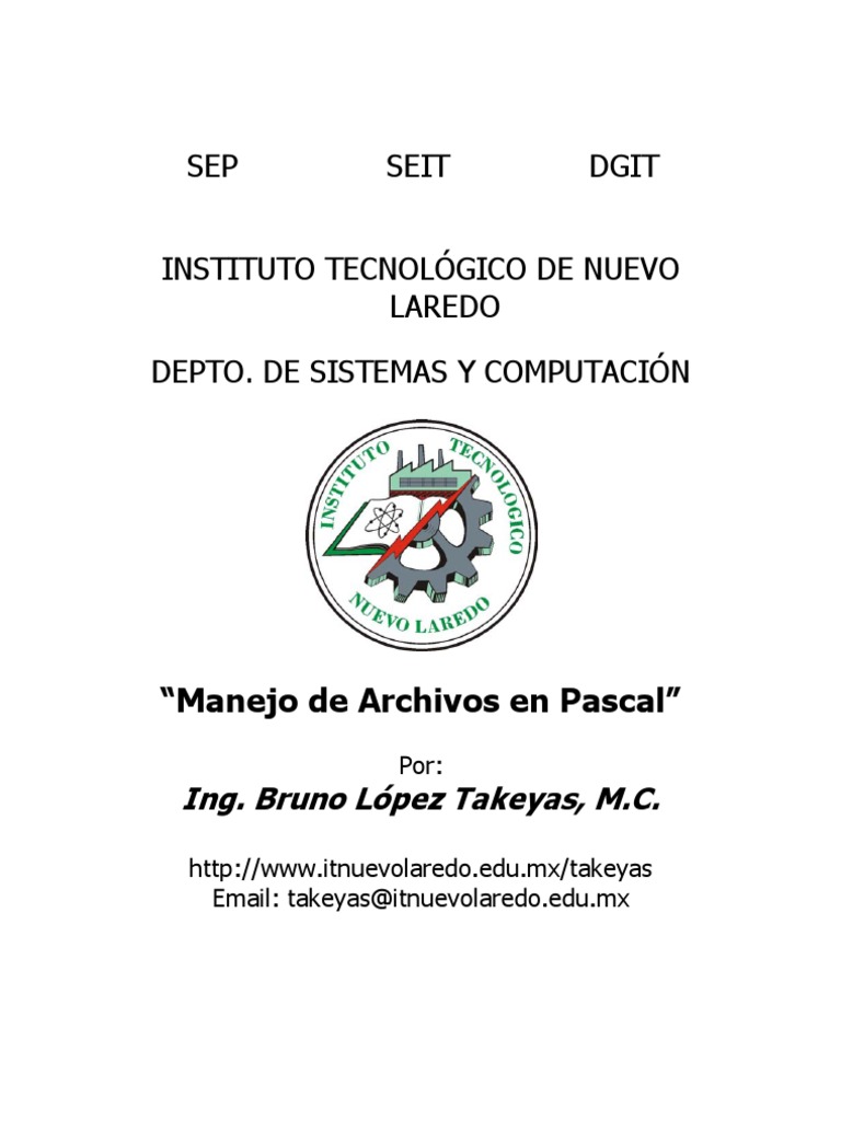Manejo de Archivos en Pascal | PDF | Archivo de computadora | Programa de computadora