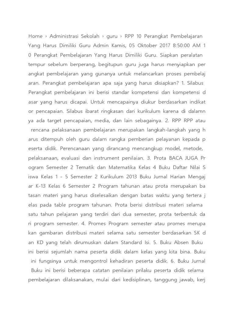 10 Perangkat Mengajar | PDF | Bisnis