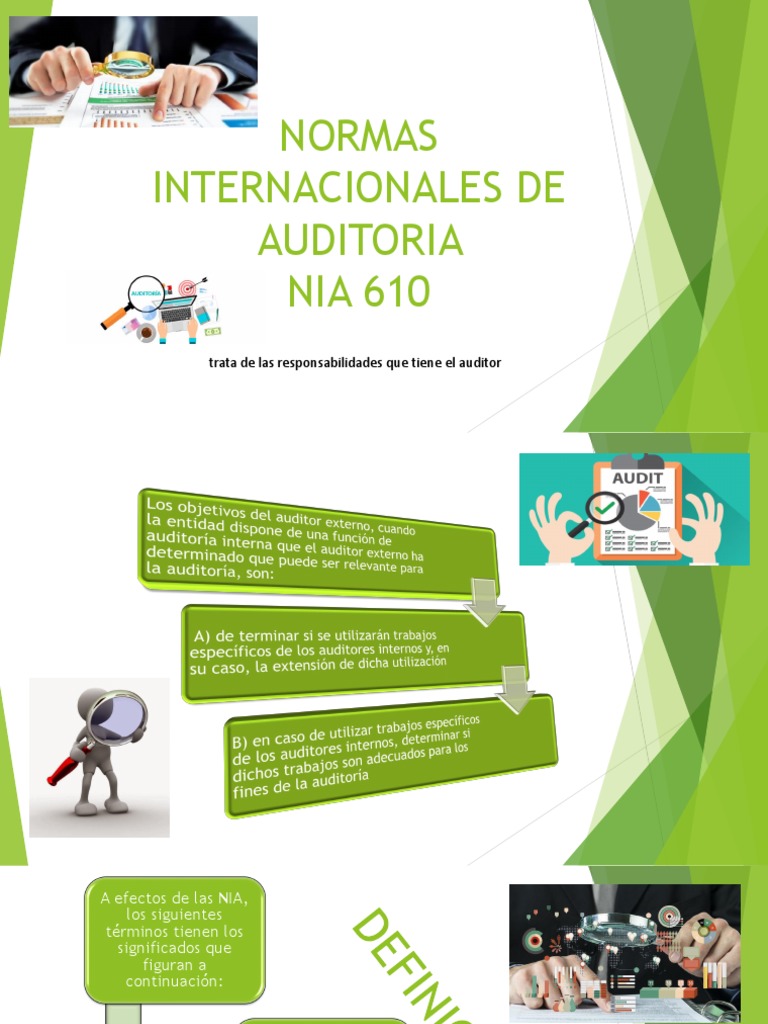 Normas Internacionales de Auditoria Nia 610 | PDF | Auditoría | Contralor