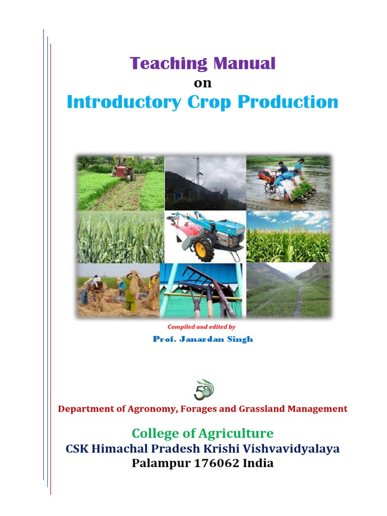 Intro to Crop Production Guide | PDF | Agronomy | Crop Rotation