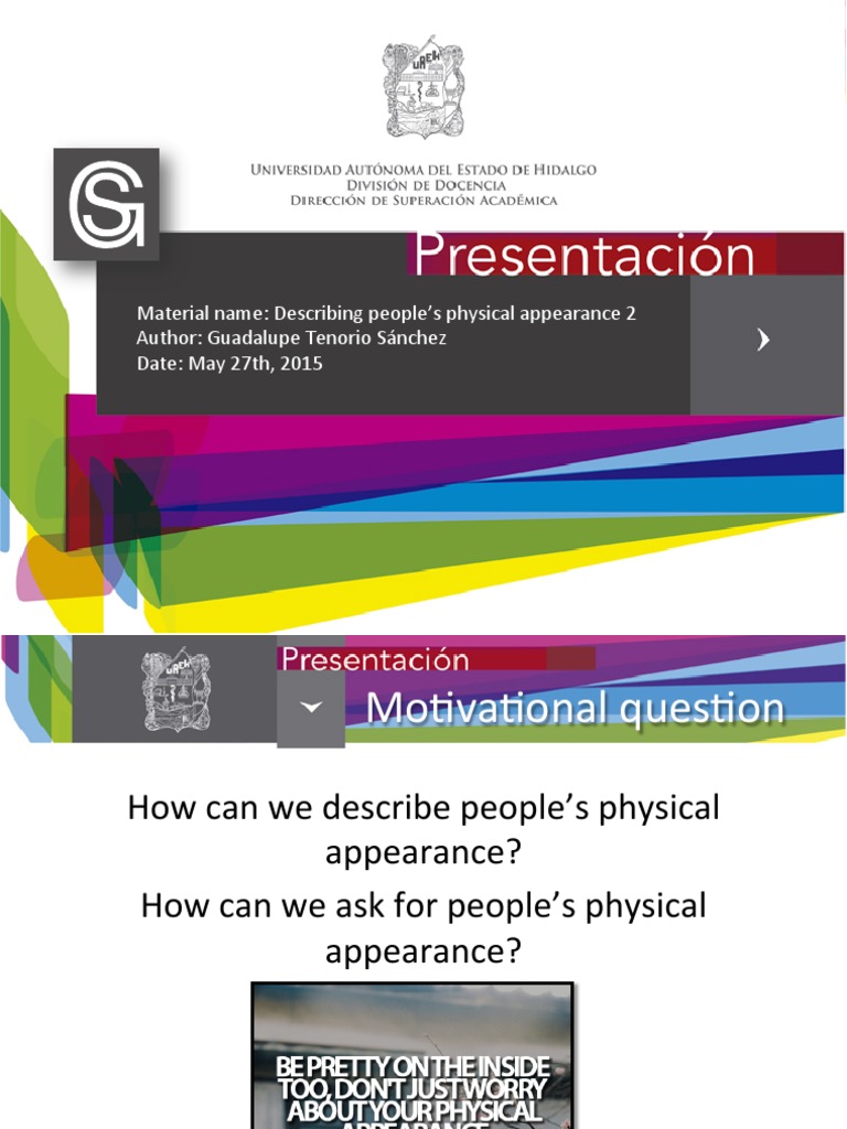 A1-1 Describing People Physical Appearance 2 | PDF | Cognition | Human ...
