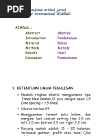 Format Penulisan Naskah Ringkas (Artikel Jurnal) Dan Makalah UI | PDF