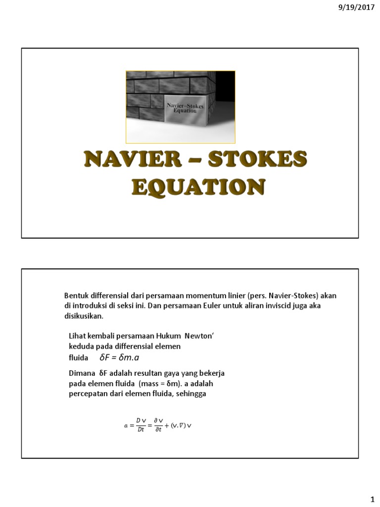 002 Navier - Stokes Equation 2 | PDF