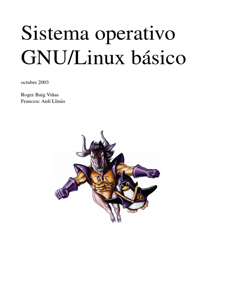 Sistema Operativo Linux Manual Basico PDF | PDF | Software libre | Distribución de Linux
