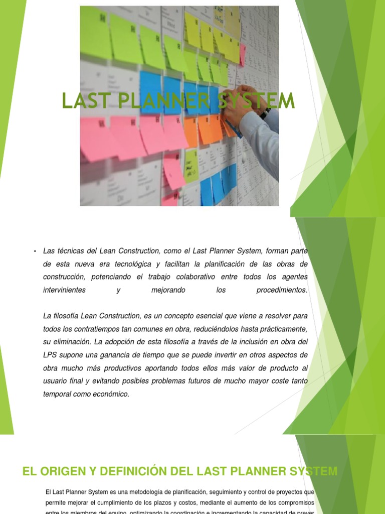 Last Planner System | PDF | Planificación | Economias