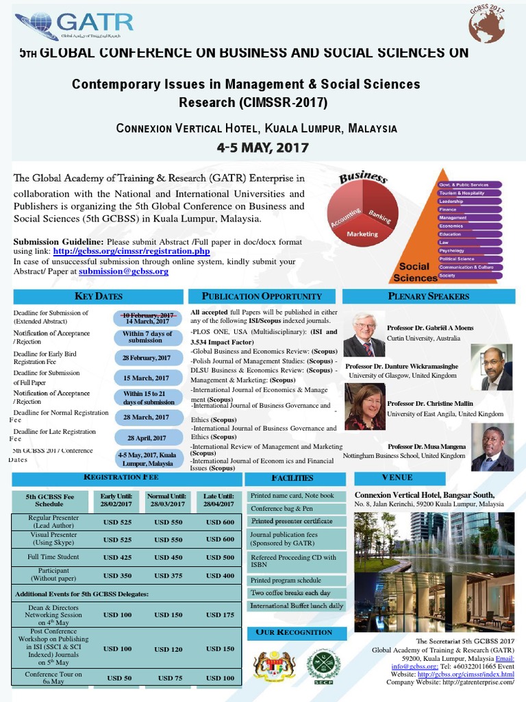 5 Global Conference On Business and Social Sciences On | PDF ...