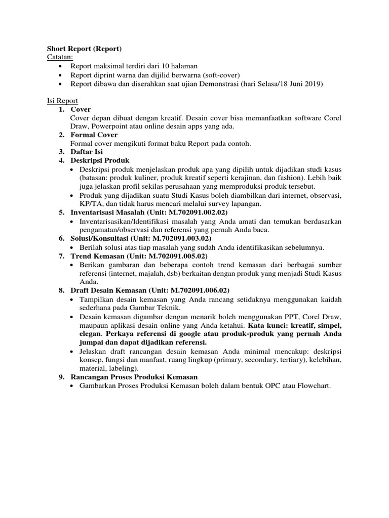 2 Short Report v2 | PDF | Bisnis