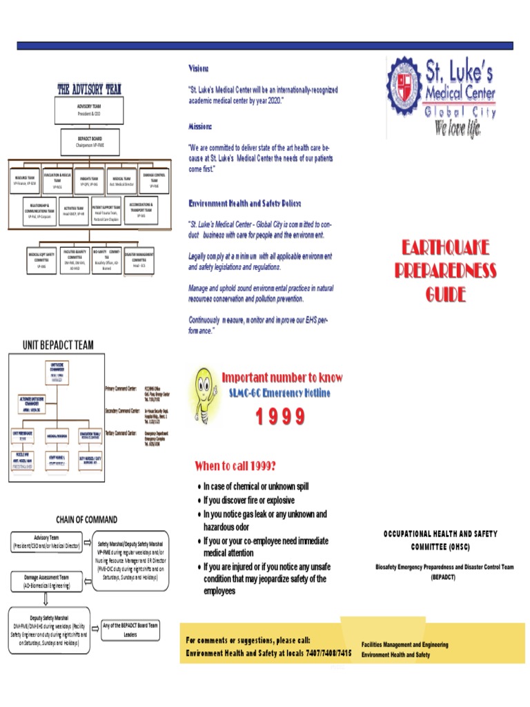 Earthquake Flyer 050319 Rev1 PDF | PDF | Emergency Management | Safety